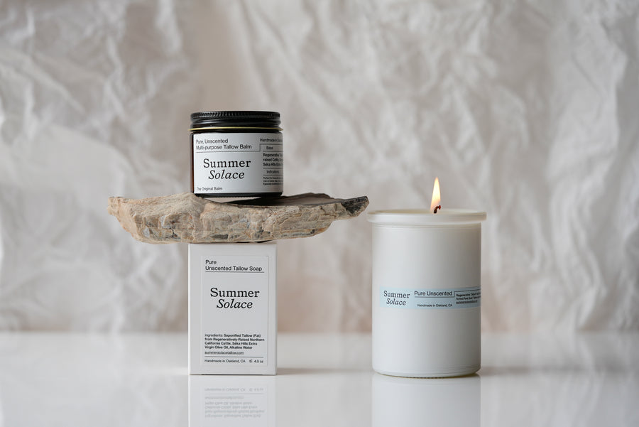 Regenerative Tallow® Beauty and Candles | Summer Solace Tallow