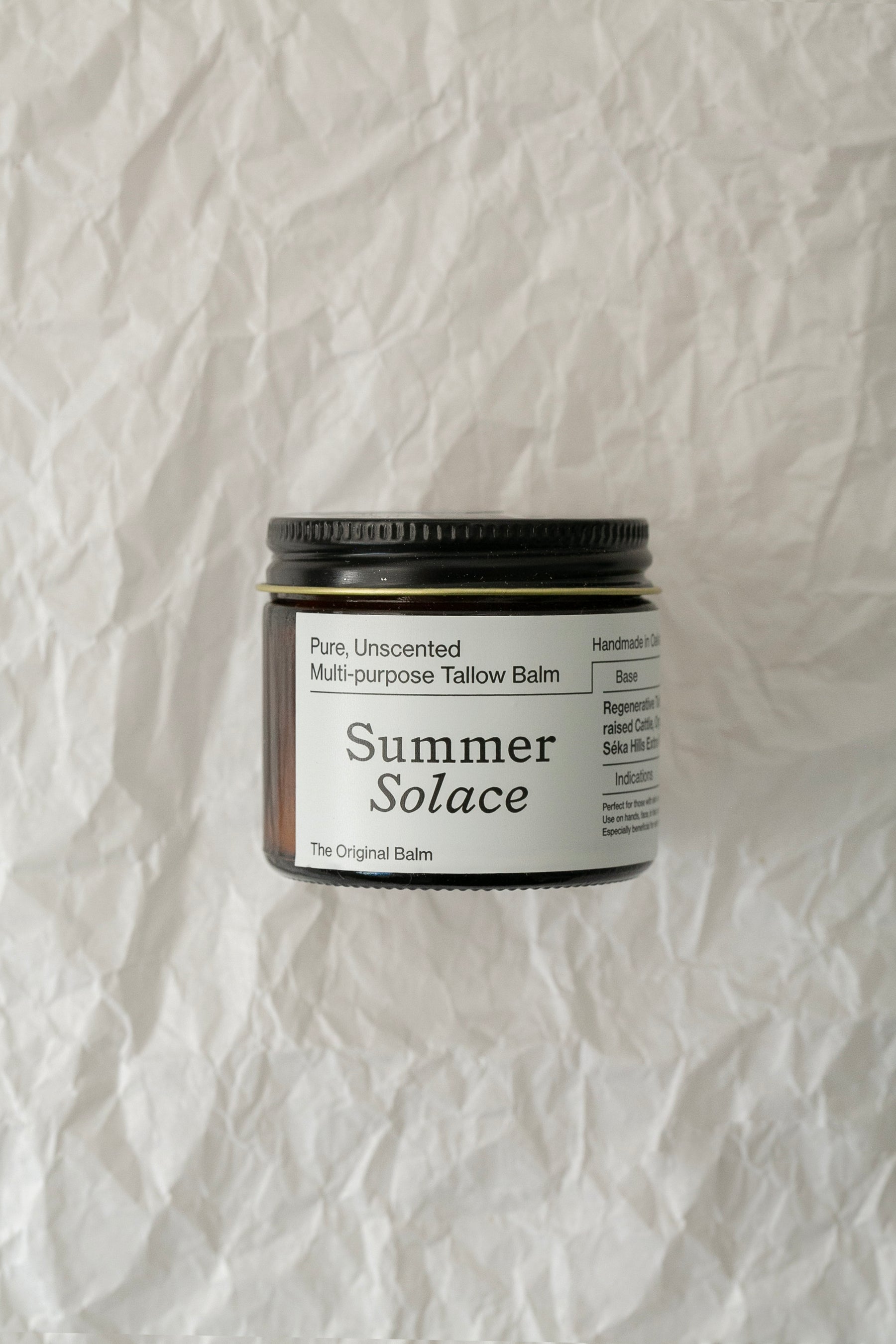 Summer Solace | Pure Unscented Tallow Balm – Summer Solace Tallow