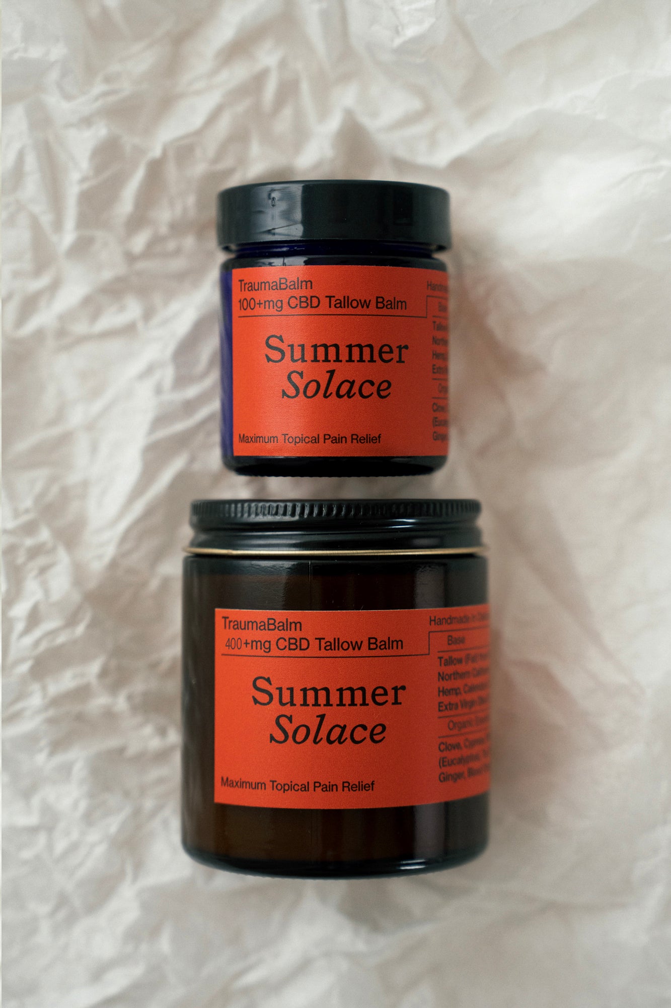 TraumaBalm Soothe Soreness - Regenerative Tallow® Set – Summer Solace Tallow