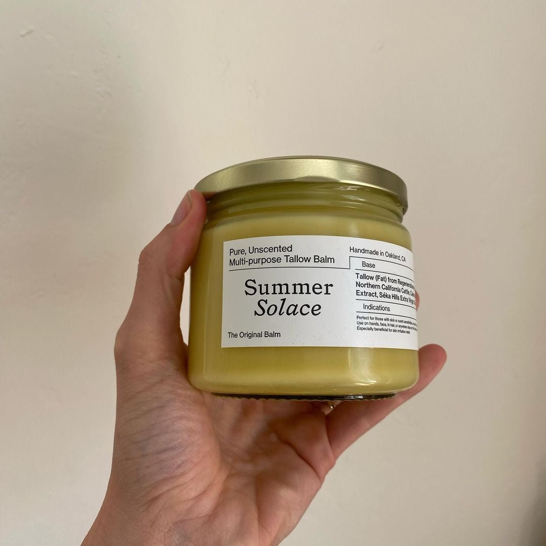 Summer Solace | Pure Unscented Tallow Balm – Summer Solace Tallow