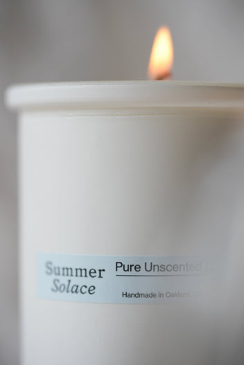 Pure Unscented: Tallow and Beeswax Candle – Summer Solace Tallow